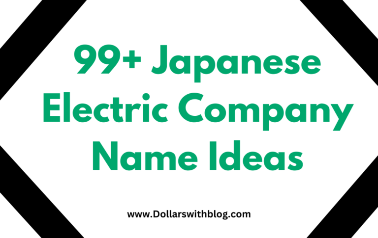 500+ Famous Electric Company Name Ideas in 2025