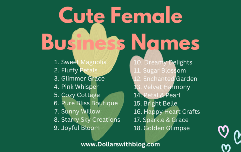 1000+ Female Empowerment Business Name Ideas - Dollars With Blog